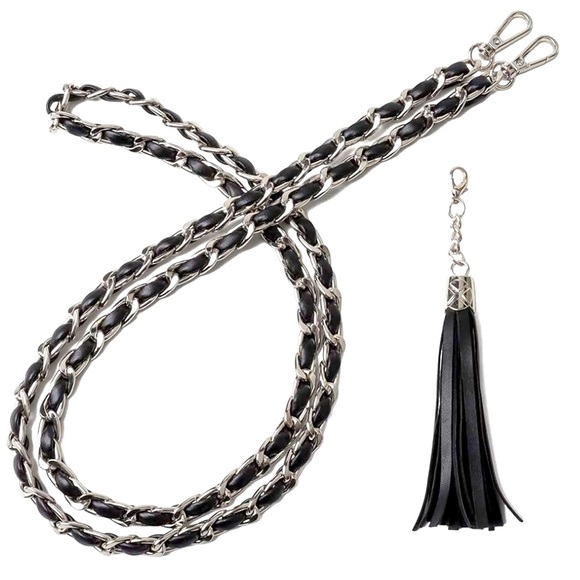 Bags | Chanel Style Chain Strap Faux Leather Replacement For Crossbody ...